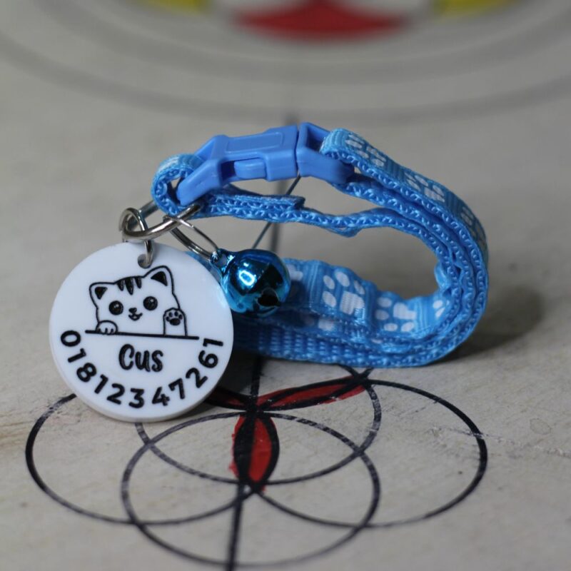 Customizable Cat name tag with belt – Pet Goods